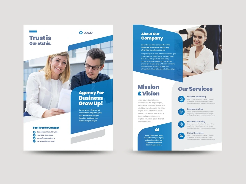 Corporate Business Flyer | Handout | Leaflet | Brochure | Sales sheet ...
