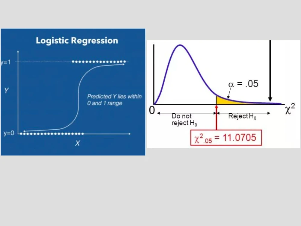 Statistical analysis: frequency tables, chi-test, logistic regression ...