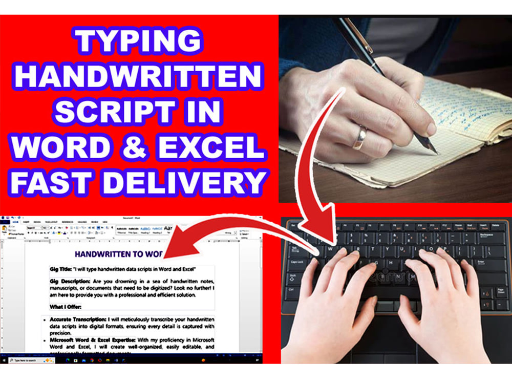 Data Entry or Transcribing Handwritten Script to Word Document | Upwork
