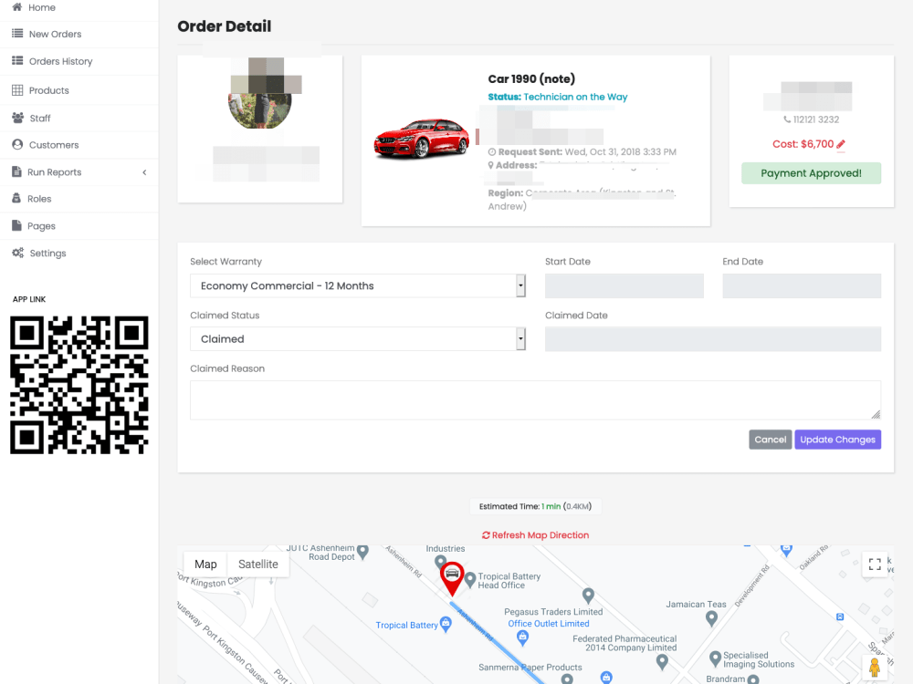 Complete admin delivery management system or application | Upwork
