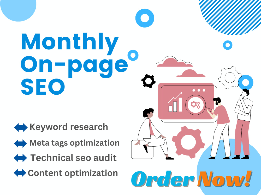 I will provide on-page SEO optimization service for your website ranking | Upwork