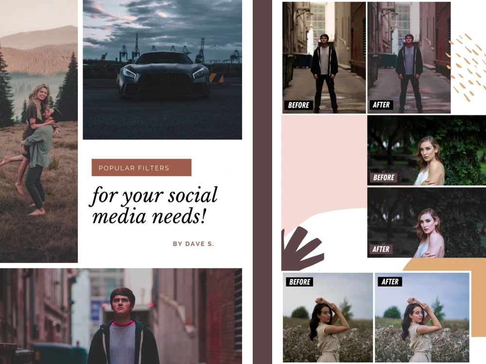 A stunning Filters for your social media posting. | Upwork