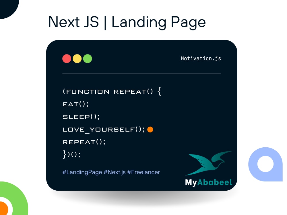 Landing Page | Next.js | Web Developer | Upwork