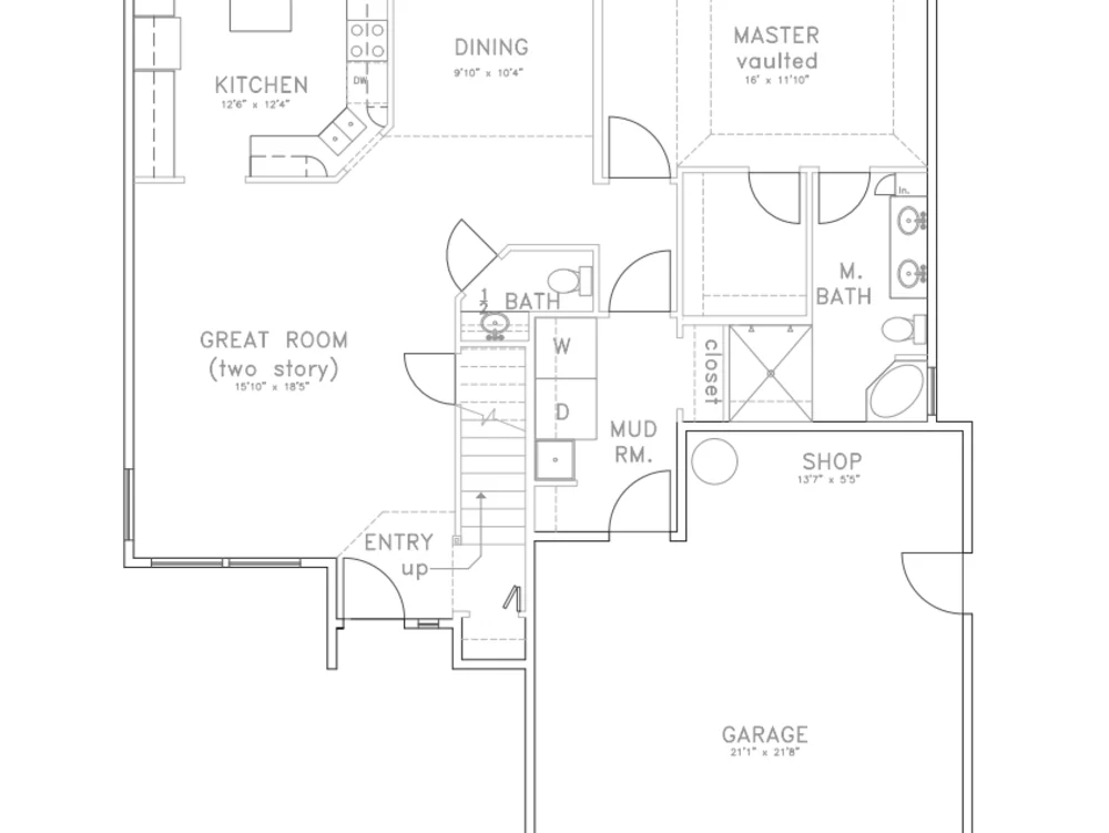 A floor plan layout with dimensions with elevations | Upwork