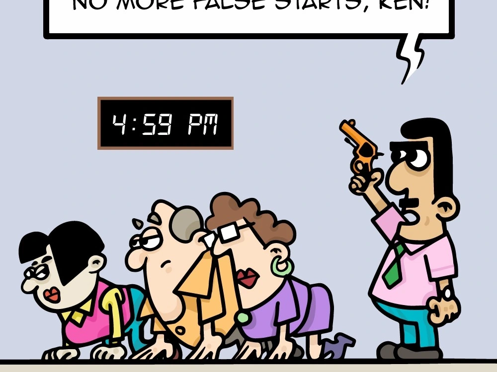 1 to 3 funny corporate comics panels for Dilbert-like office humor | Upwork