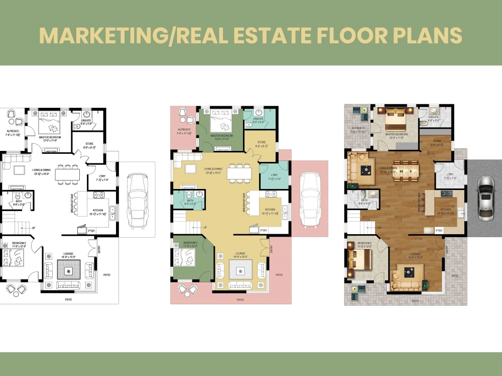 Professional looking Marketing/Real Estate Floor Plans and Site Plans ...