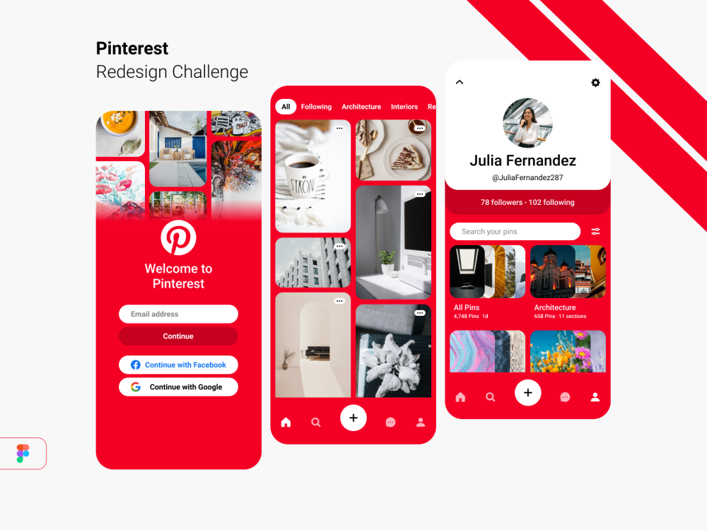 A modern looking mobile app UI design in Figma | Upwork