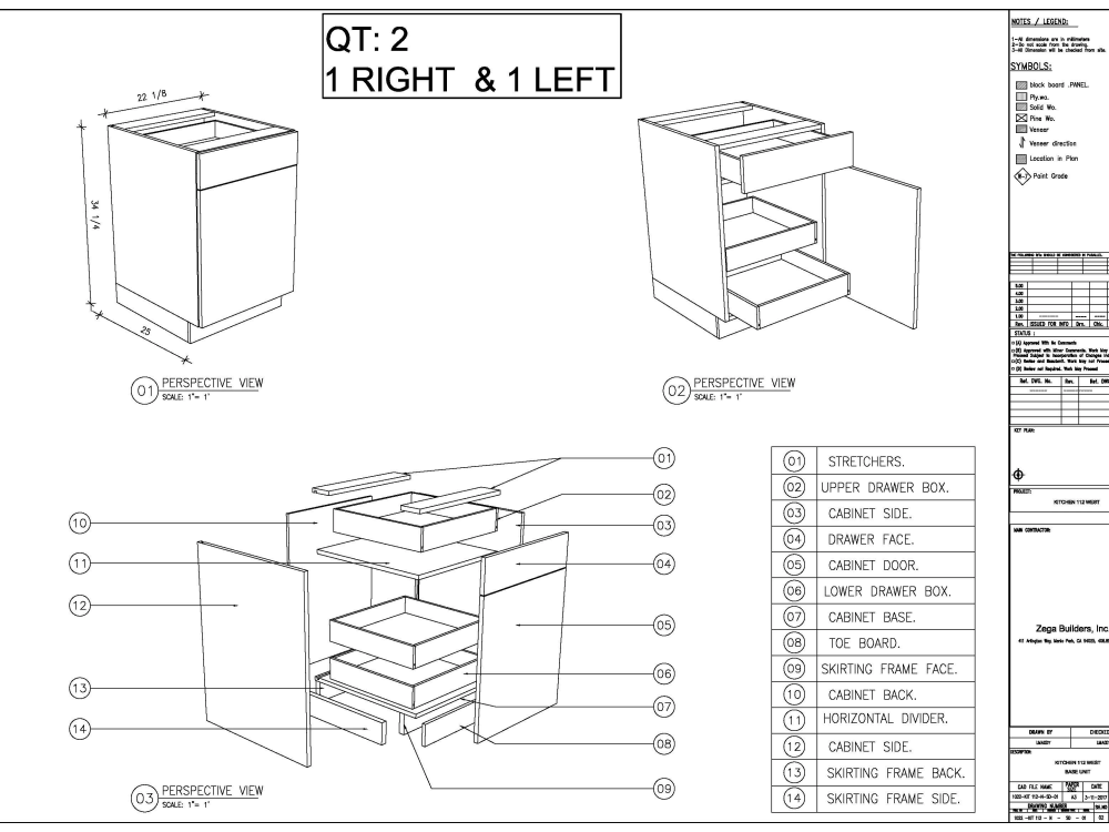 Your furniture woodworking, millwork and joinery shop drawing by ...