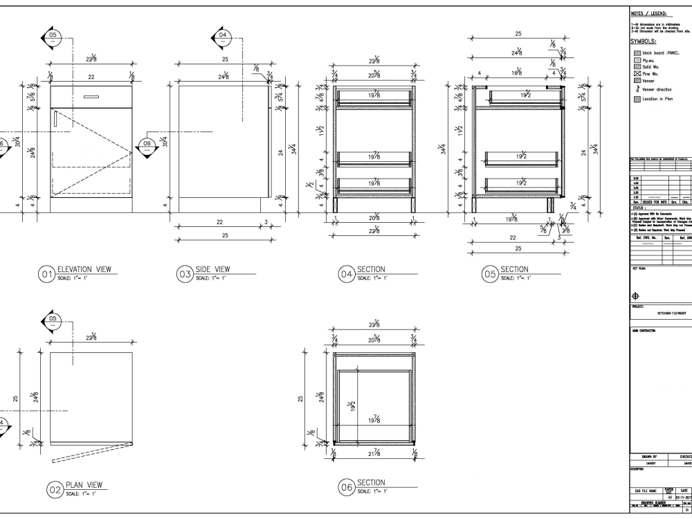 Your furniture woodworking, millwork and joinery shop drawing by ...