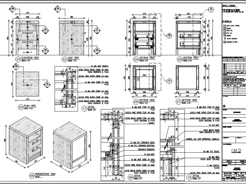 Your furniture woodworking, millwork and joinery shop drawing by ...