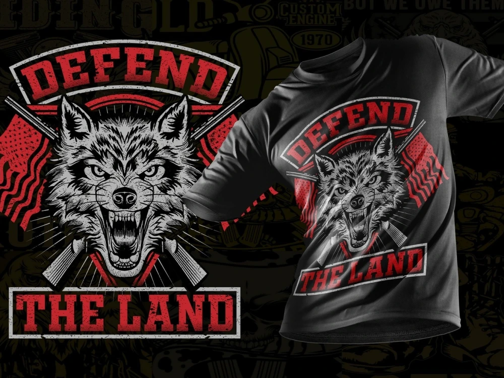 A badass custom t-shirt graphic design for your print on demand store ...