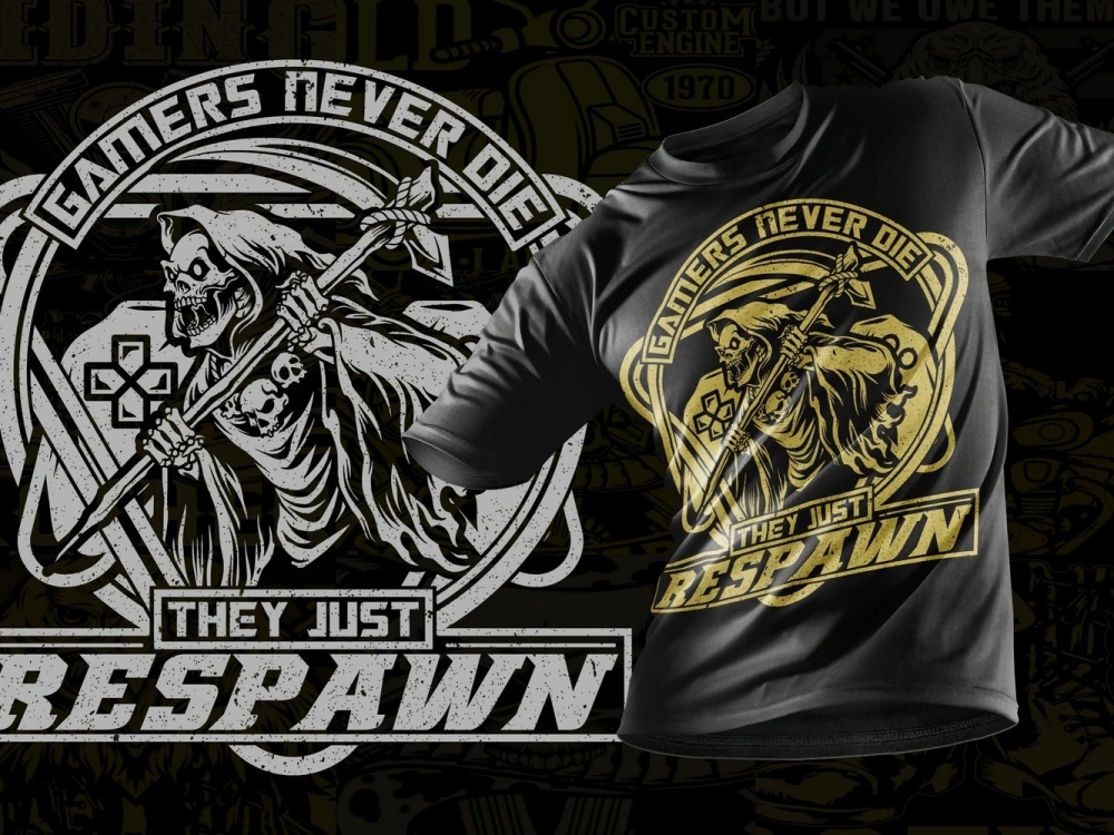 A badass custom t-shirt graphic design for your print on demand store ...