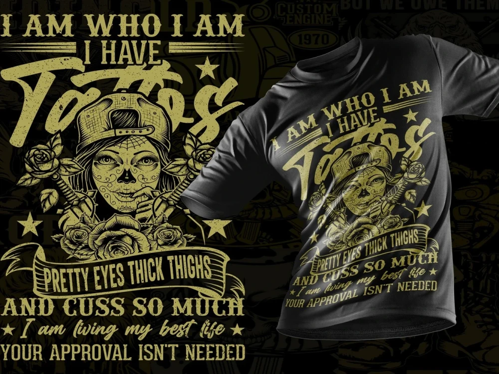 A badass custom t-shirt graphic design for your print on demand store ...