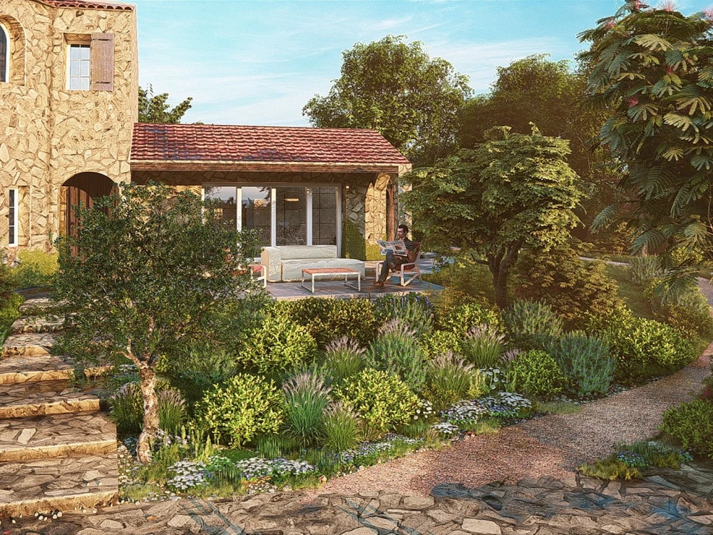 A pack of renders of your landscape design project | Upwork