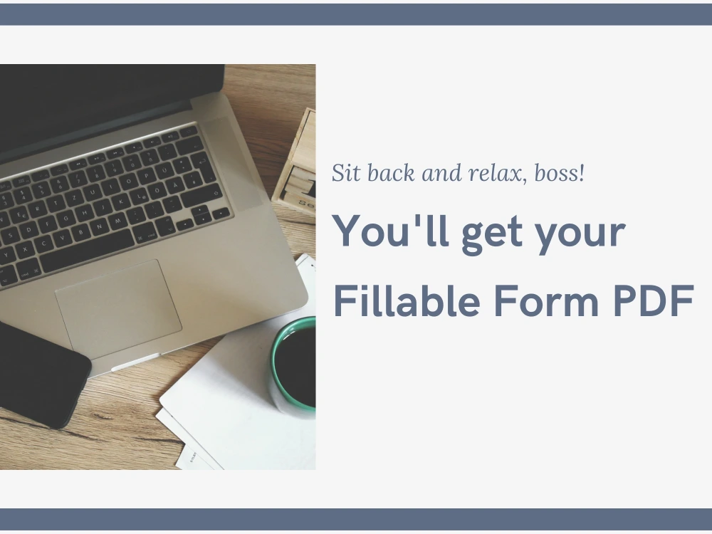 Editable and Fillable Form for your PDF | Upwork