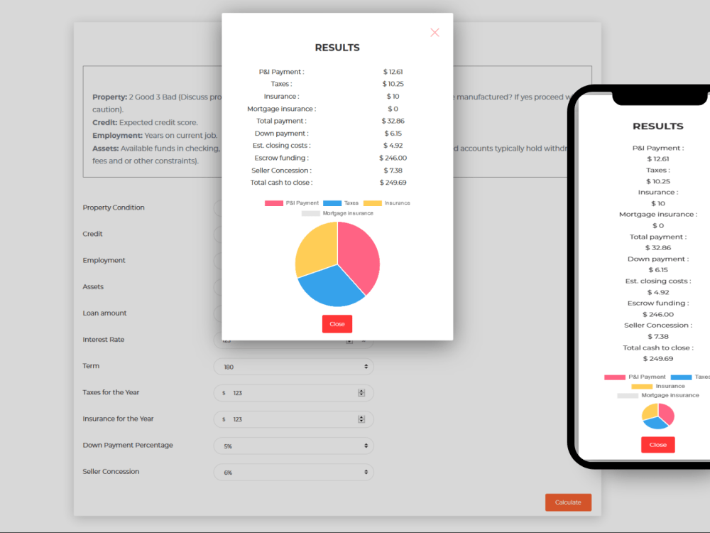 Excel calculator to online web app | Upwork