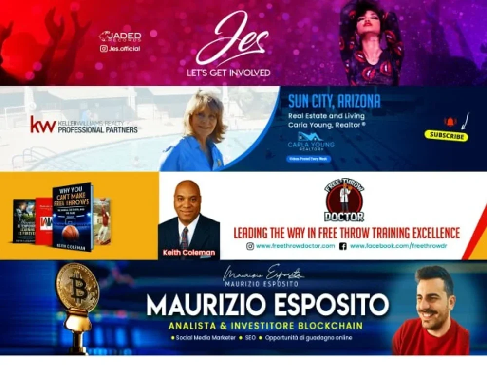 An unique Youtube Banner/Channel art/Cover/Header | Upwork