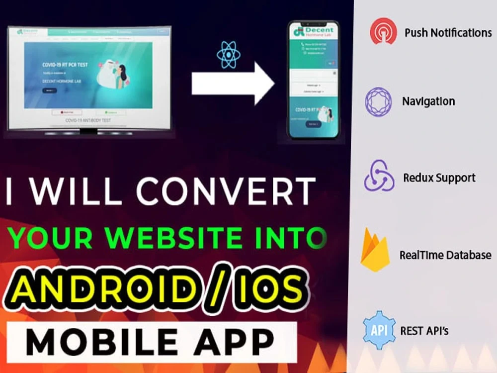 An amazing Webview App for IOS / Android | Upwork