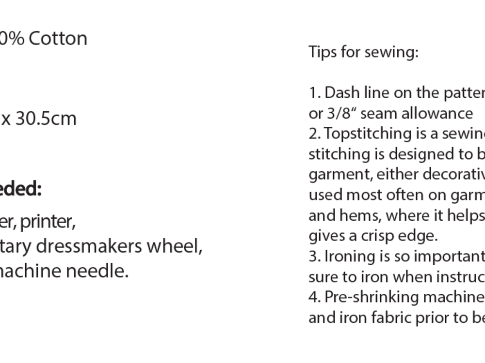 Sewing instructions and pattern for fashion garment! | Upwork