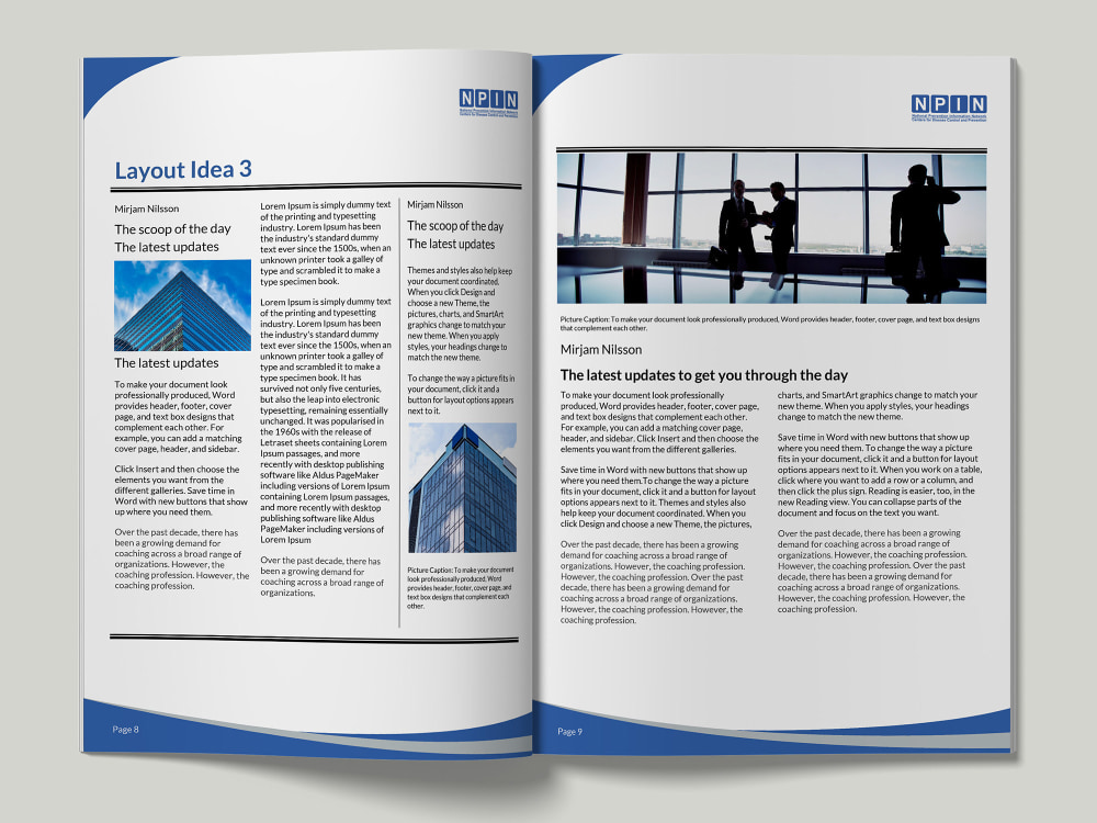 Microsoft Word Template Design Or Ms Word Document Formatting Cover