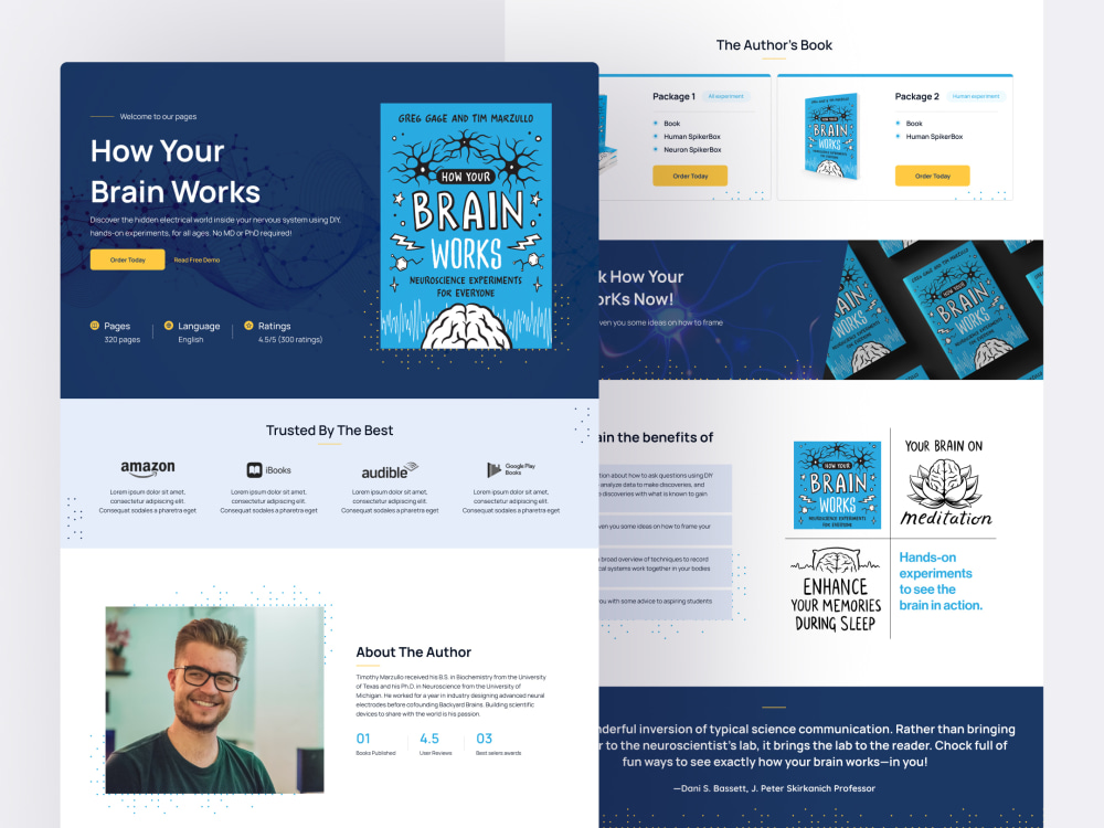 Get a creative and unique landing page design | Upwork