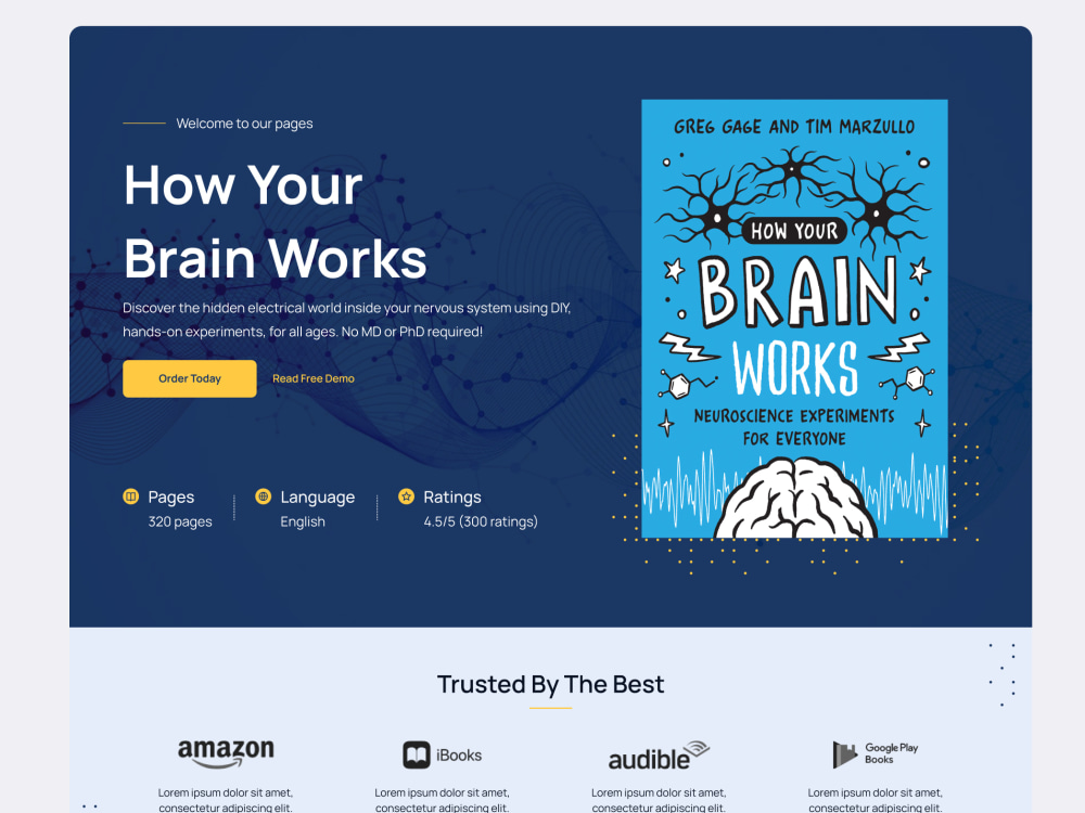 Get a creative and unique landing page design | Upwork