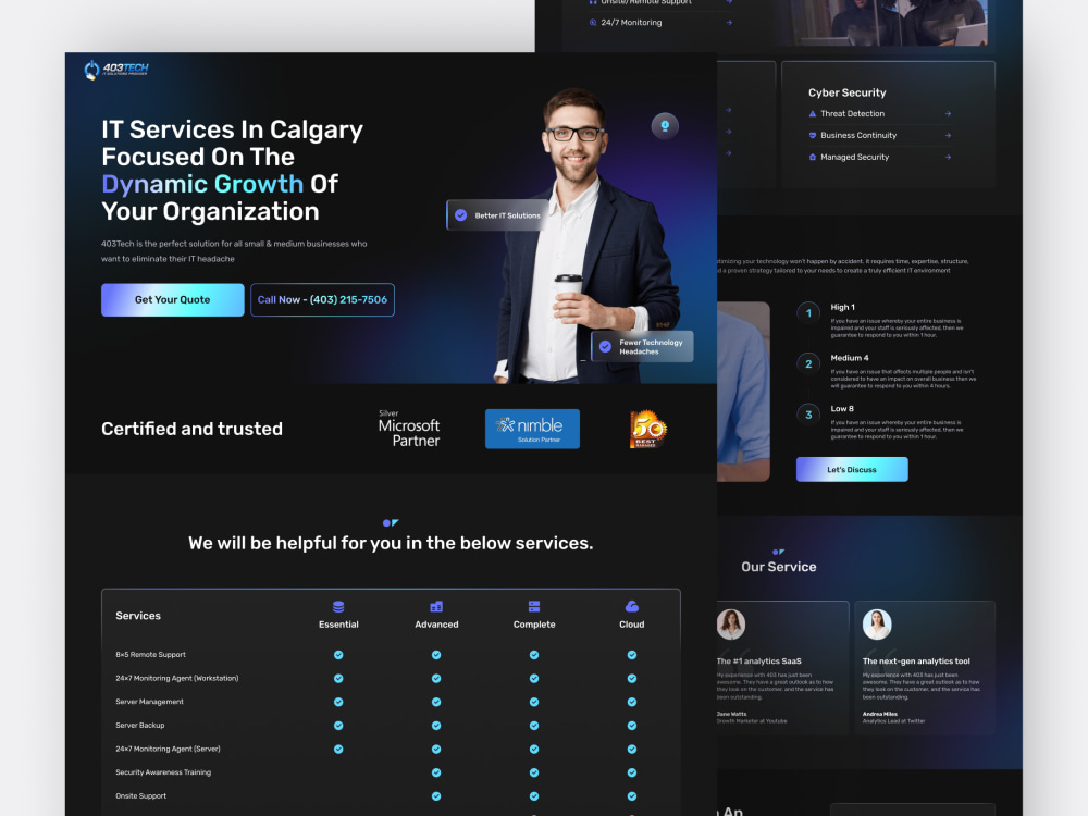 Get a creative and unique landing page design | Upwork