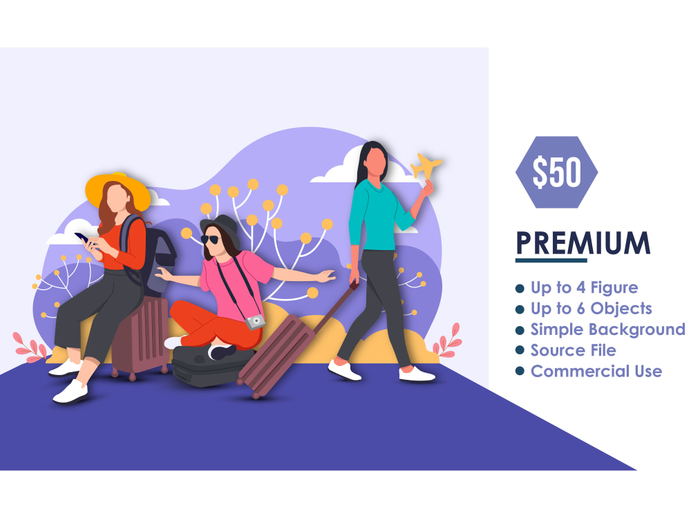 Modern flat vector illustration | Upwork