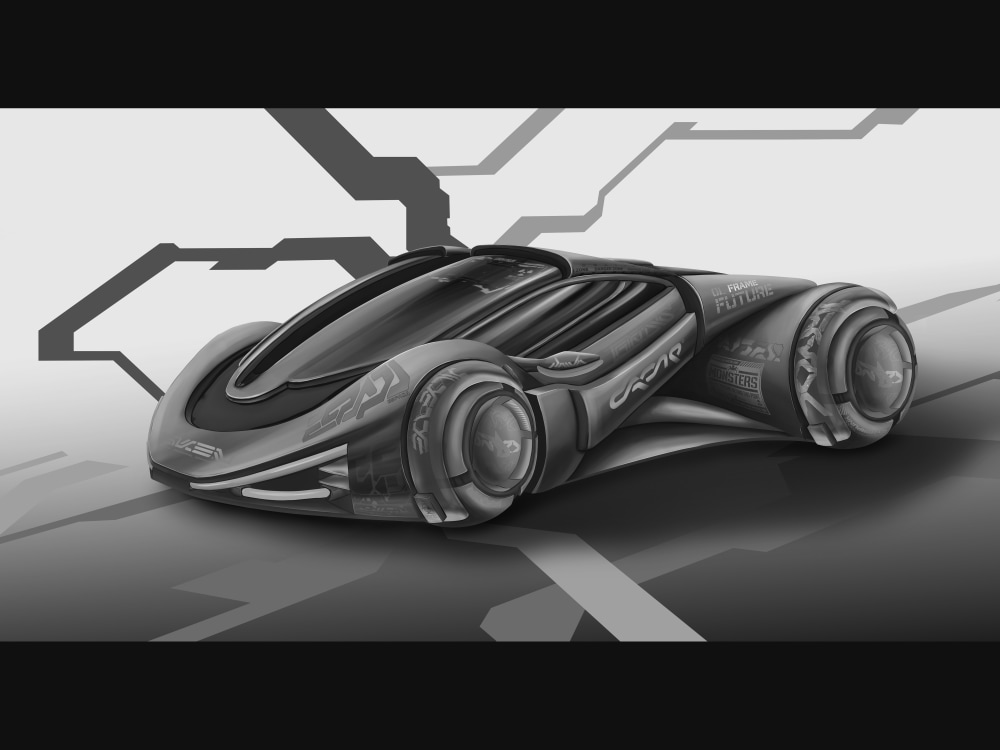 Concept art of the auto tech | Upwork