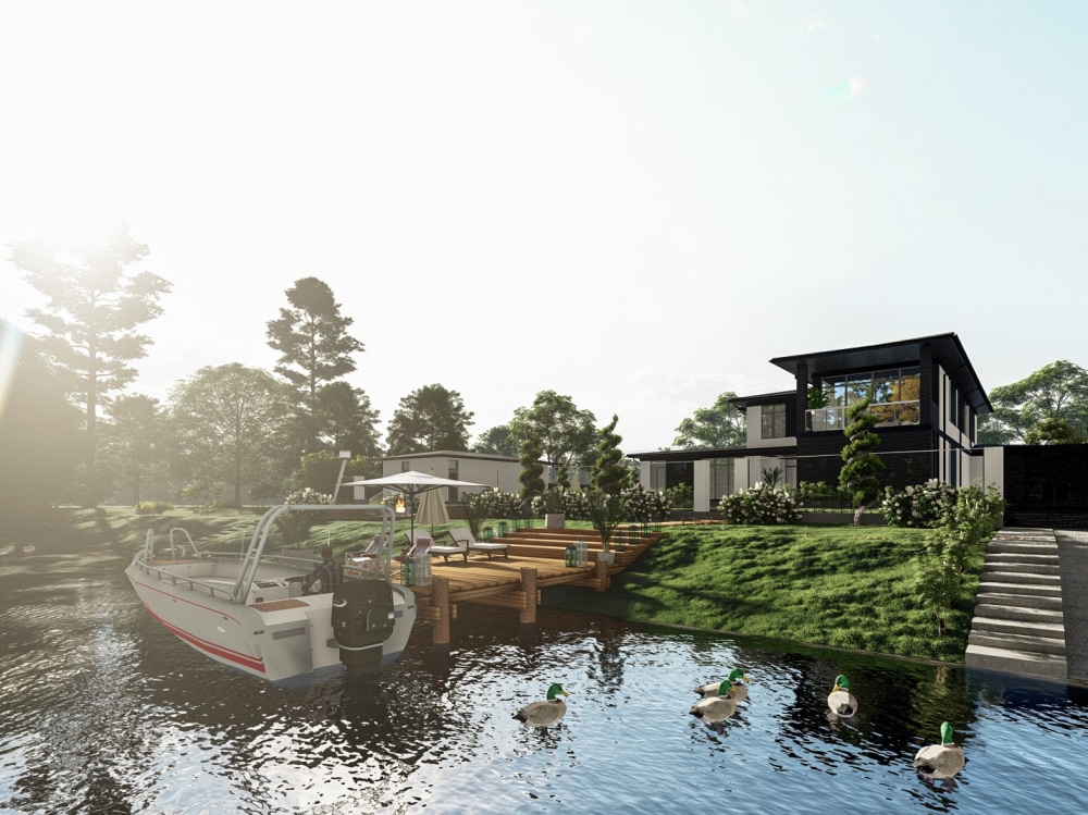 A 2D Architectural Drawings, BIM model of the building based on PDF ...