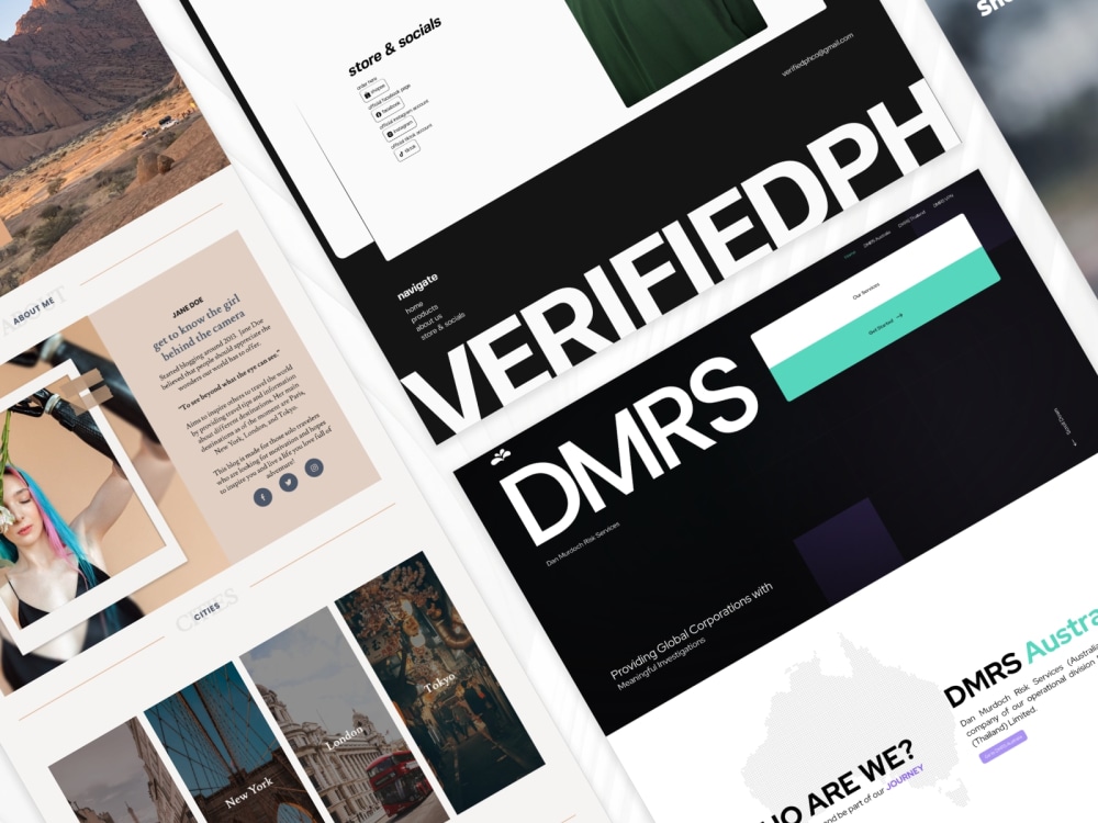 A creative landing page UI / UX design | Upwork