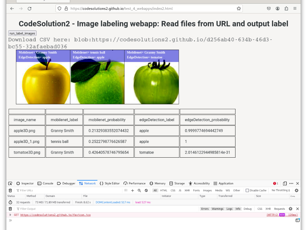 Image labeling webapp using Tensorflow.js | Upwork