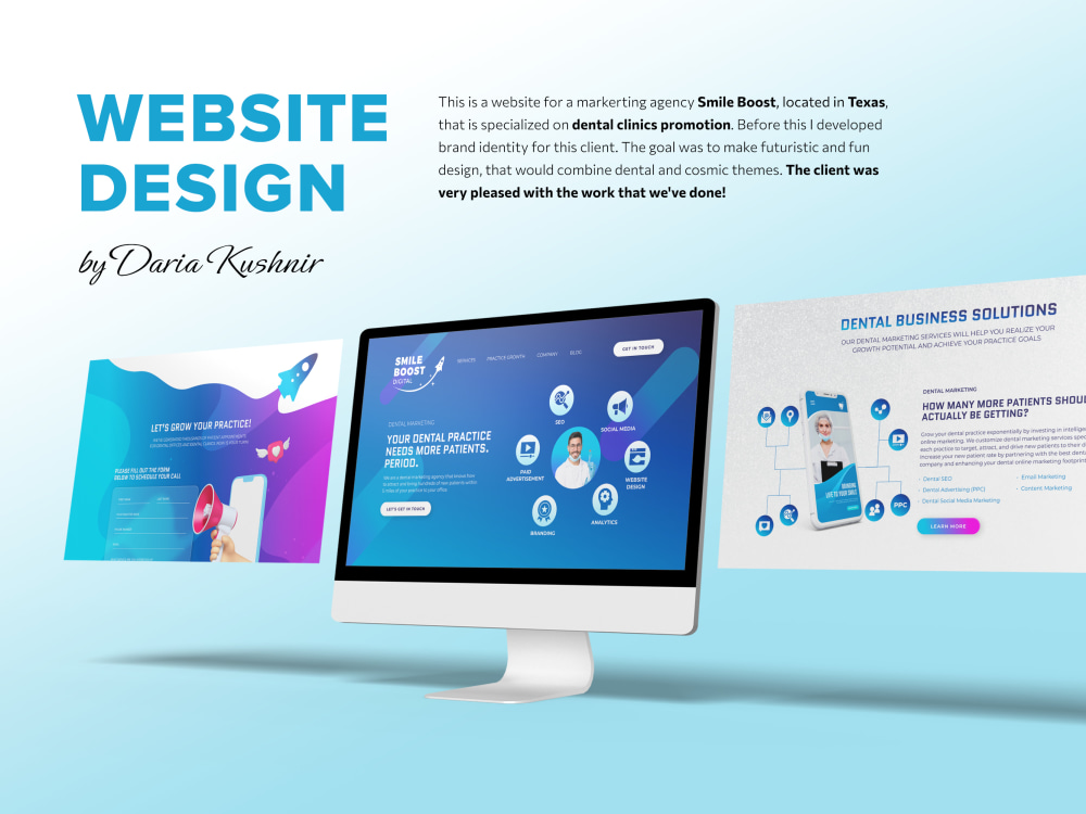 An eye-catching website design | UI/UX | Landing page | Figma | Upwork