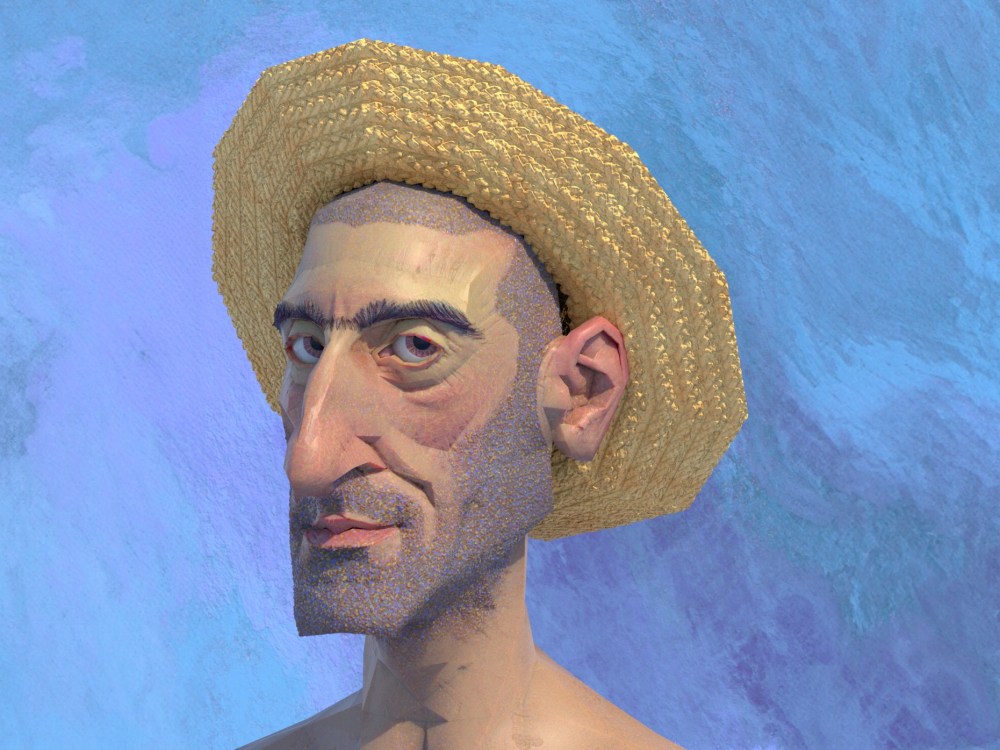 A stylized, painterly-looking 3D avatar. | Upwork