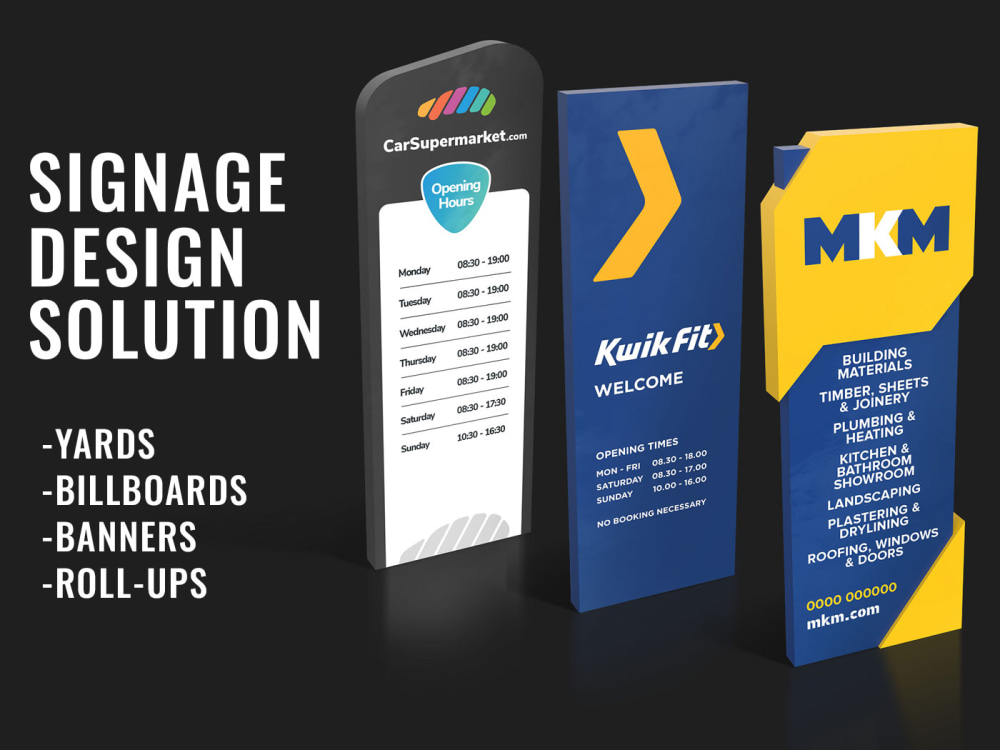 A impactful billboard, signage, roll-ups banner, or yard sign design ...