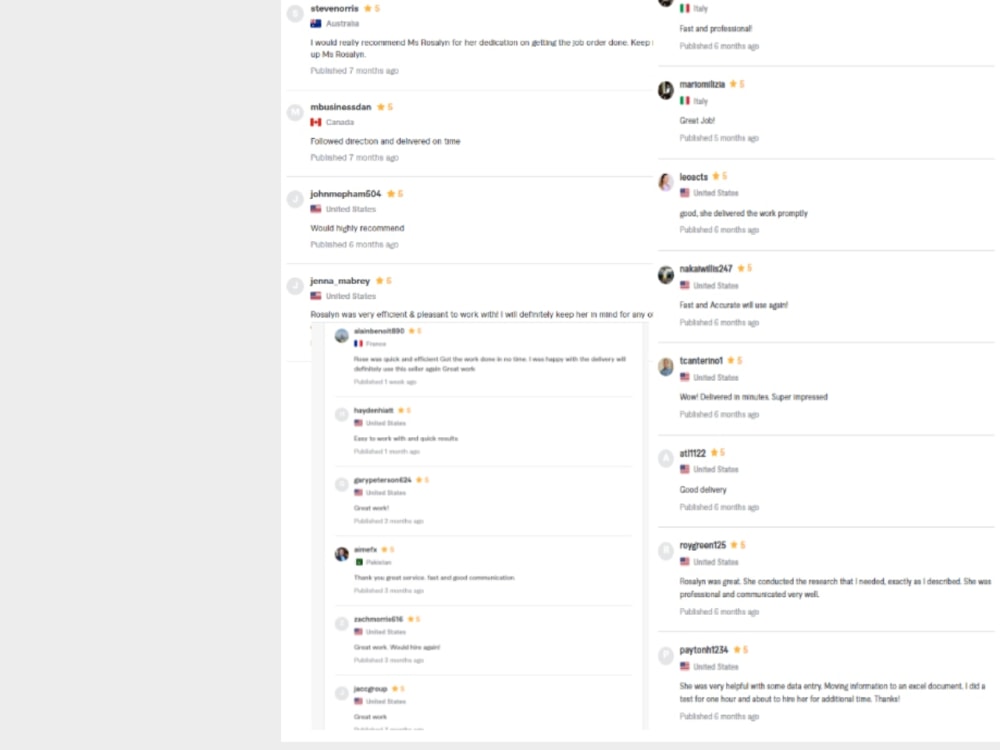 A data entry, excel, lead generation, virtual assistant | Upwork