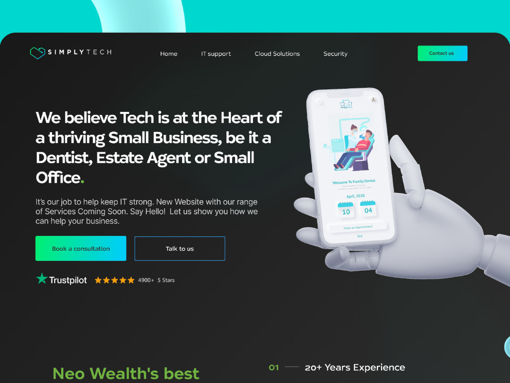 Tech Website Landing page design | Saas Website UI | Dashboard design ...