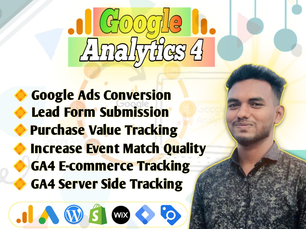 Google analytics 4, ga4 ecommerce tracking ga4 server side tracking via GTM | Upwork