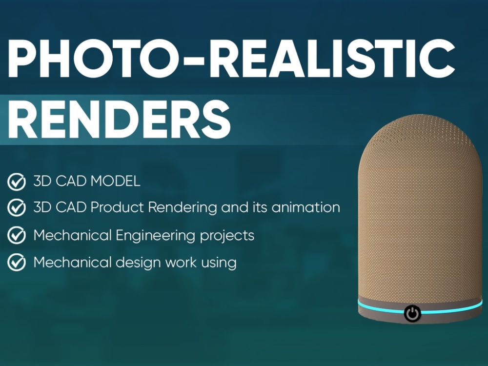 A Photo-Realistic Mechanical engineering design | Upwork