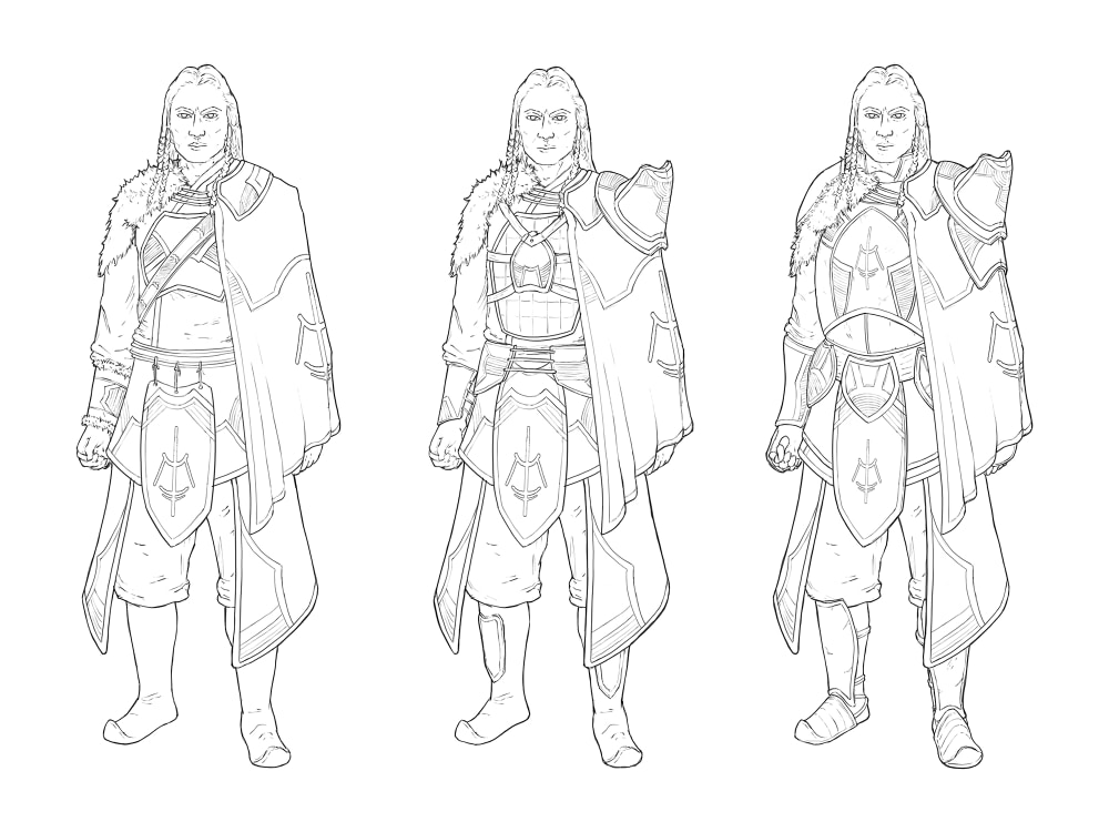 A highly detailed character design | Upwork