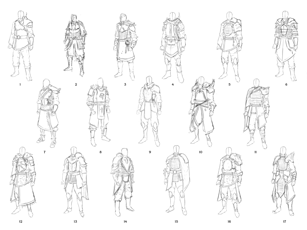 A highly detailed character design | Upwork