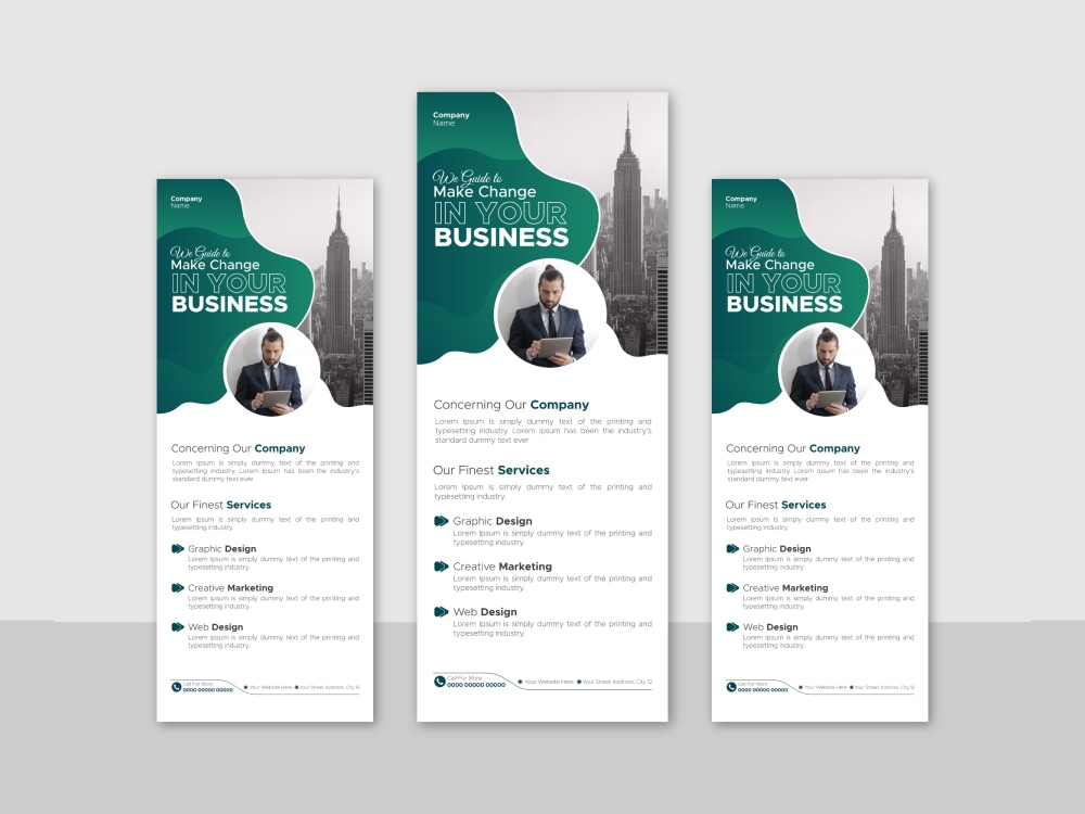 A professional roll up banner design | Upwork