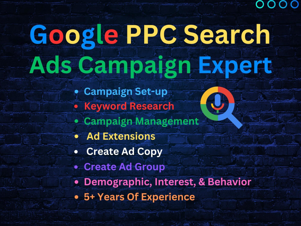 Setup and manage your google ads PPC search ad campaign | Upwork