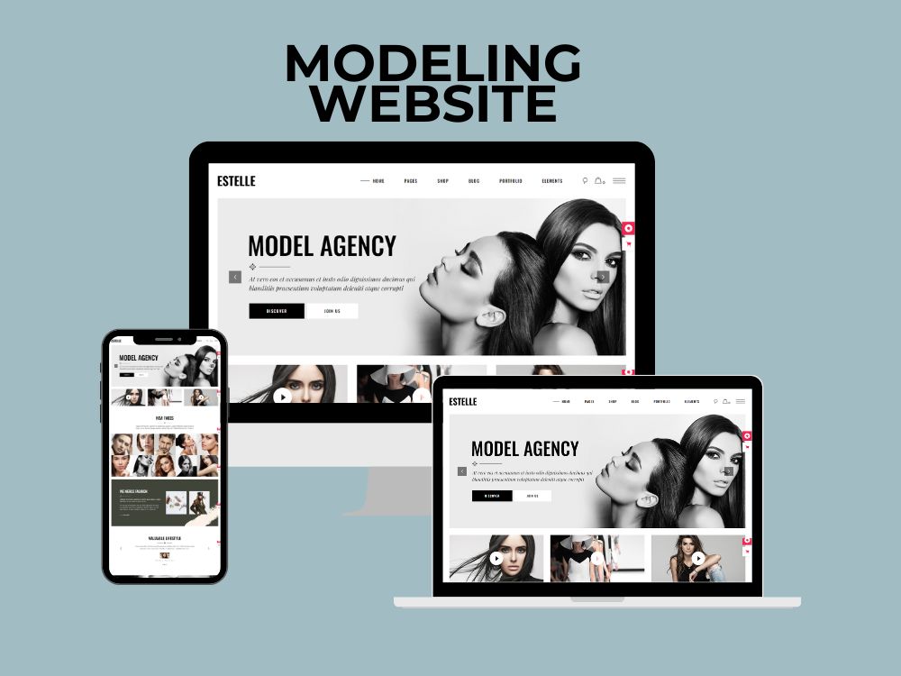 Professional modeling and modeling agency website | Upwork