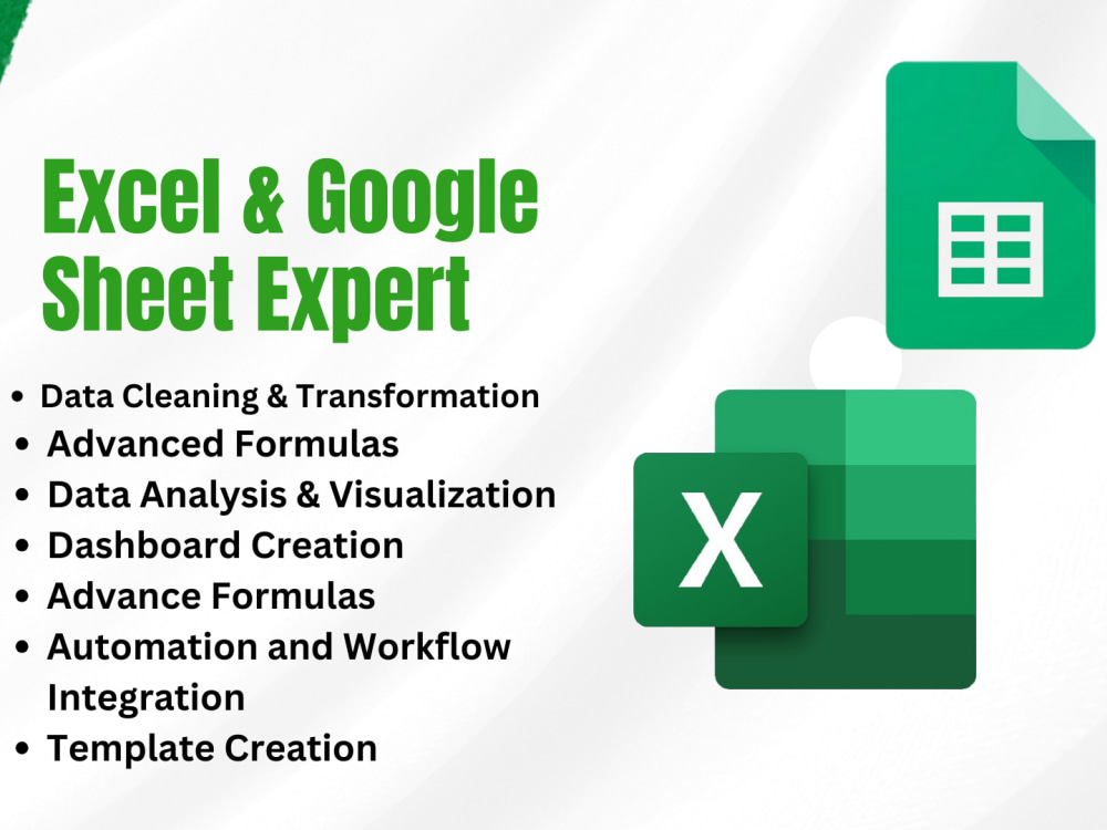 Excel | google sheet expert | formulas| cleaning |formatting | Upwork