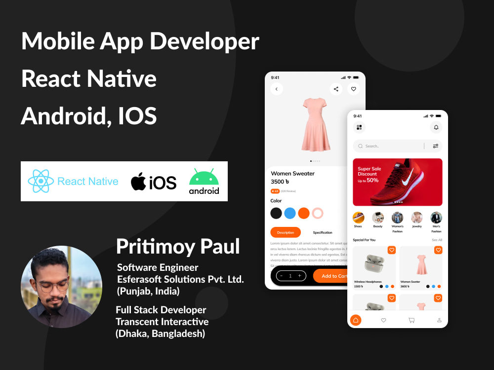 Android App | iOS Mobile App Development | React Native | Upwork
