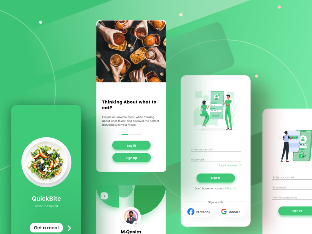 Clean, minimal & user-friendly mobile app UI design | Upwork