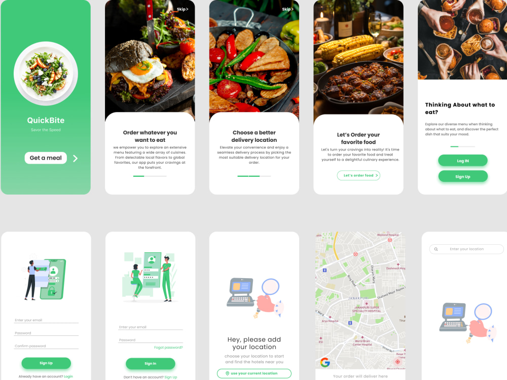Clean, minimal & user-friendly mobile app UI design | Upwork