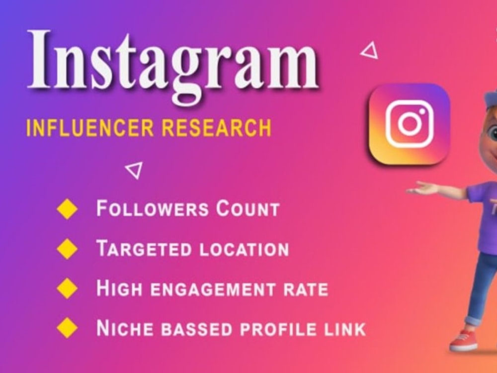 Online research of your influencer | Upwork