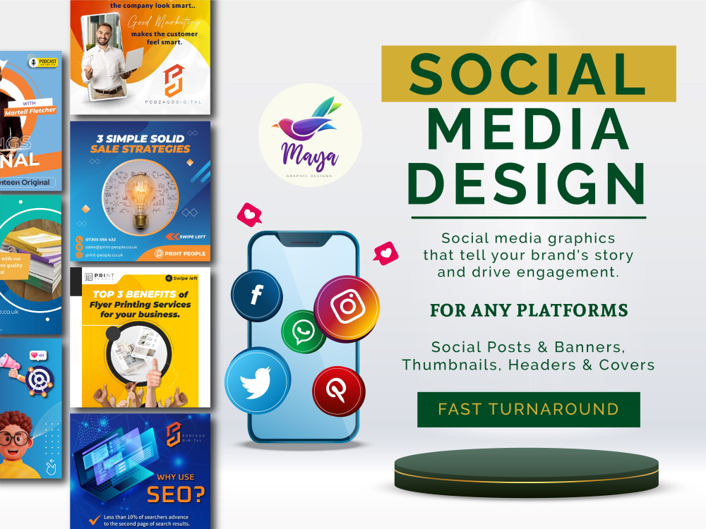 Social media graphics that tell your brand's story and drive engagement ...